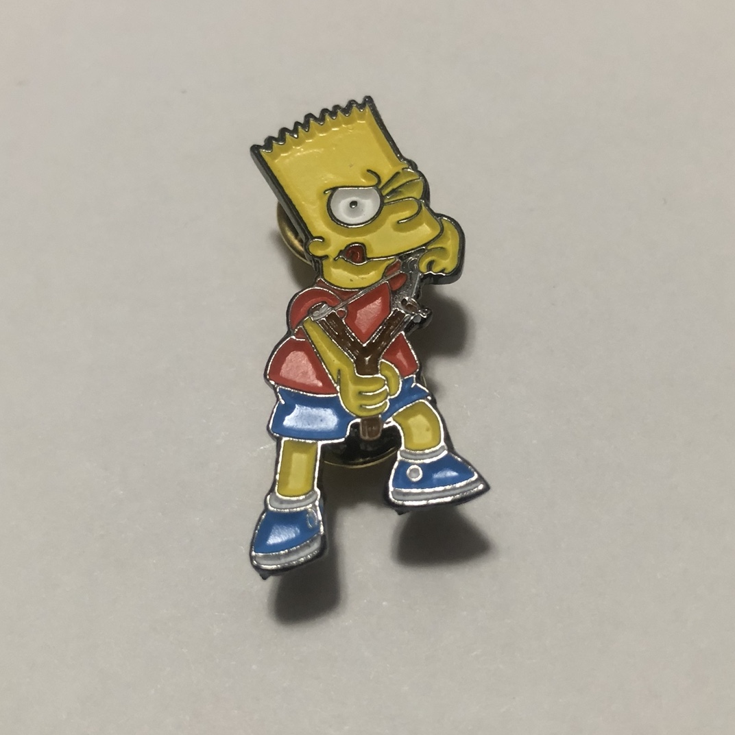 The Simpsons – Bart Simpson Sling Shot – Enamel Pin – Programme Skate ...